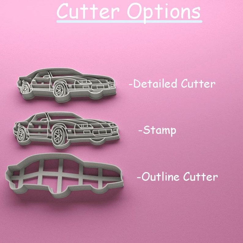 1990 Chevrolet Camaro Classic Car Cookie Cutter 3D Printed - Etsy