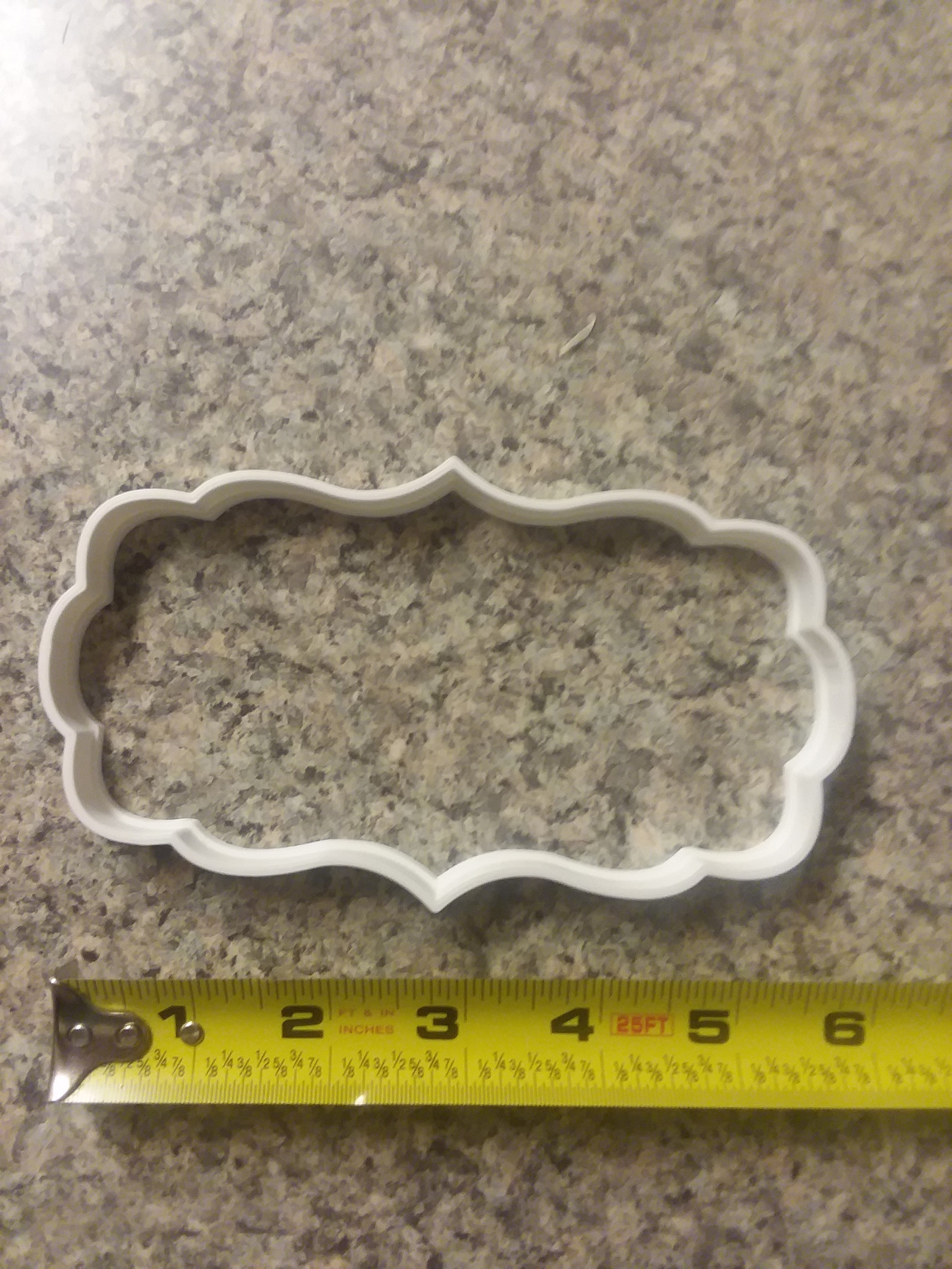 3D Printed Cookie Cutter Shape Plaque Rectangle - Etsy