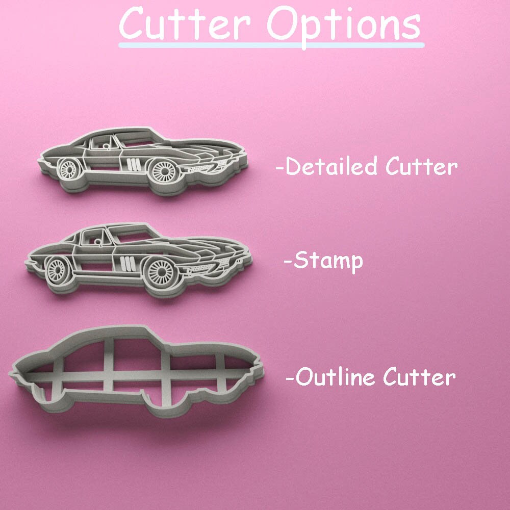 Corvette C2 3d Printed Cookie Cutter - Etsy