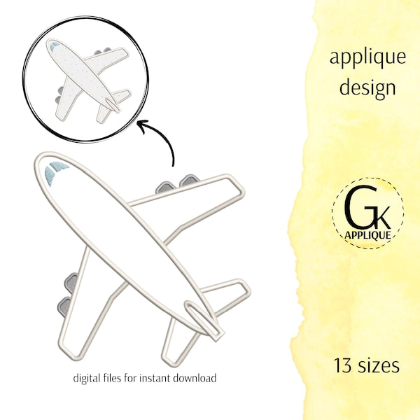 Plane Applique - Etsy
