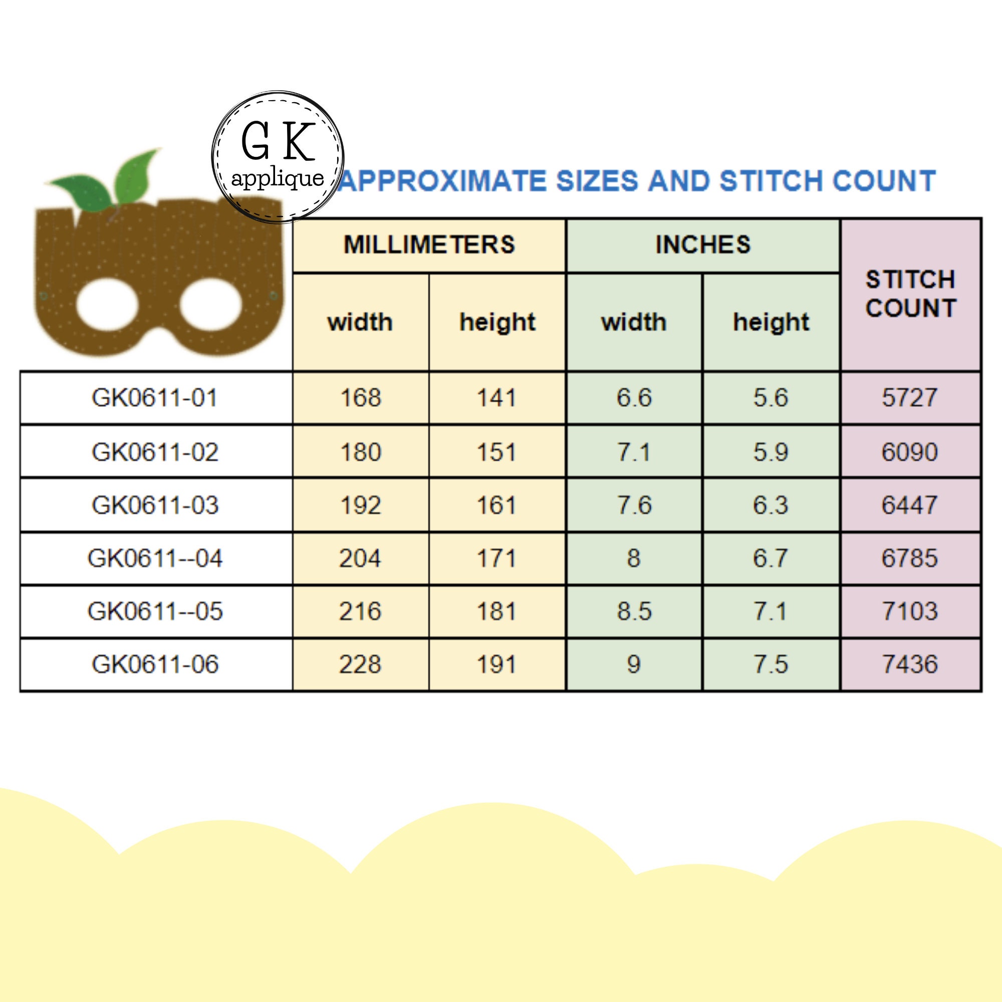 ITH Stick Man Mask Design. in the Hoop Pretend Mask Pattern. ITH Tree ...