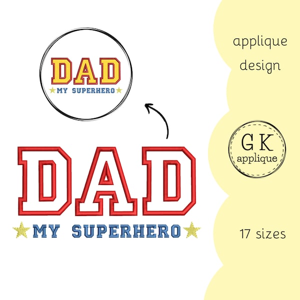 Dad Applique - Etsy