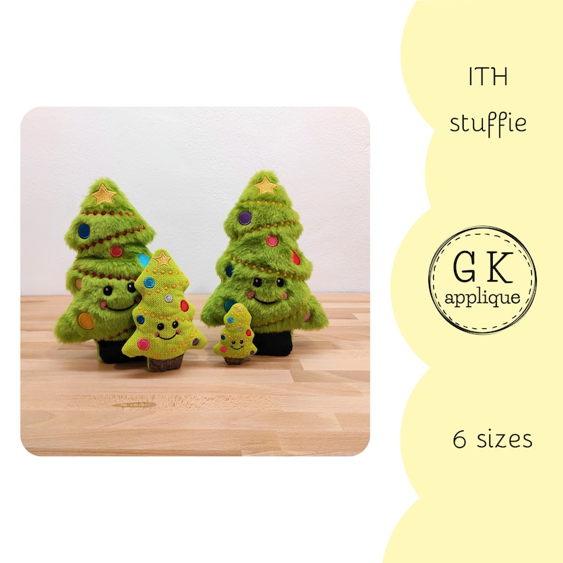 ITH Christmas Tree Stuffie. ITH Xmas Soft Toy. ITH Machine - Etsy