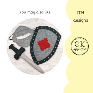 ITH Sword Design. in the Hoop Knight Costume Design. ITH Halloween ...