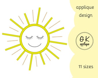 Sun Applique - Etsy