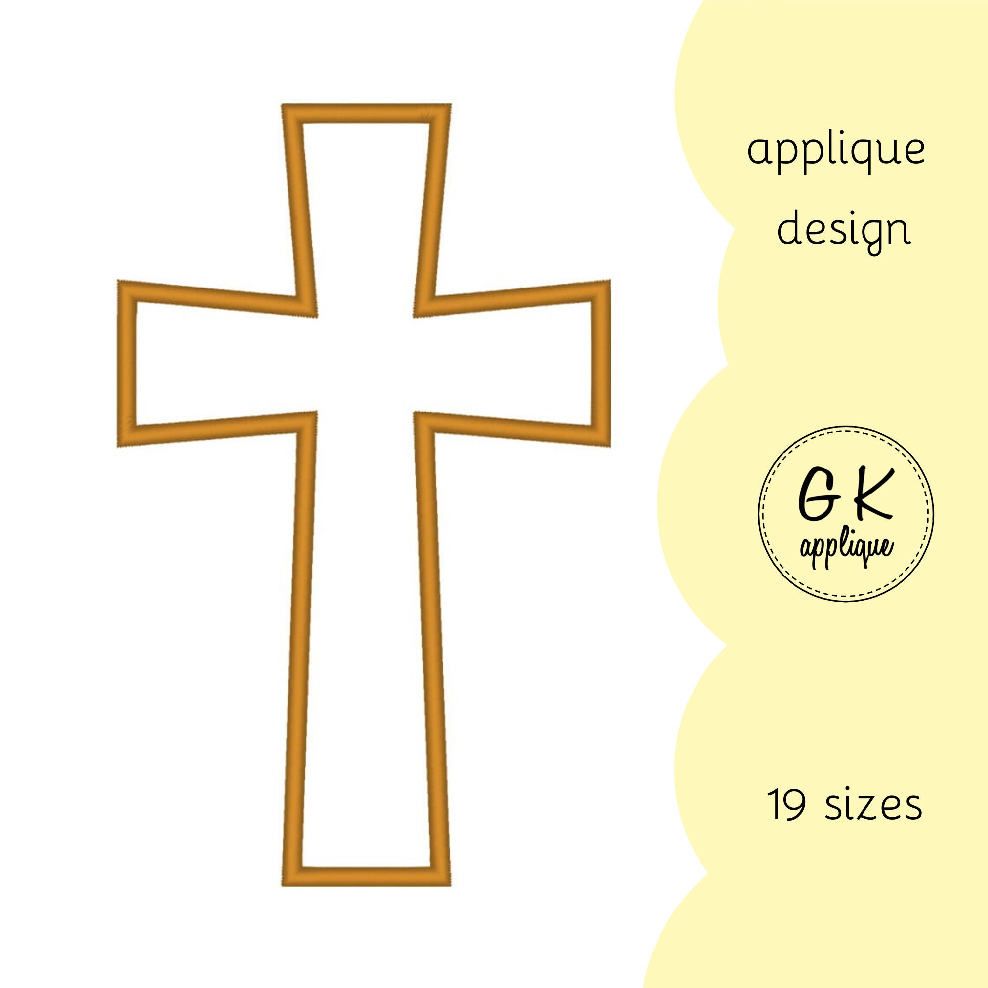 Cross Applique Designs Set. Machine Embroidery Designs. BEST | Etsy