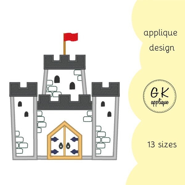 Castle Applique - Etsy