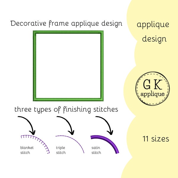 Applique Frame - Etsy