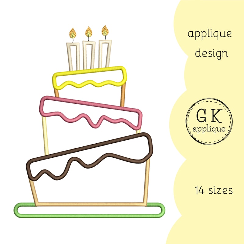Cake Applique - Etsy