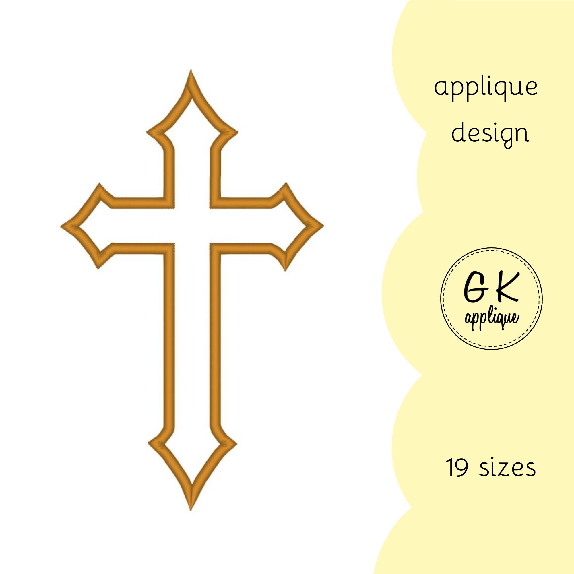 Cross Applique Designs Set. Machine Embroidery Designs. BEST - Etsy