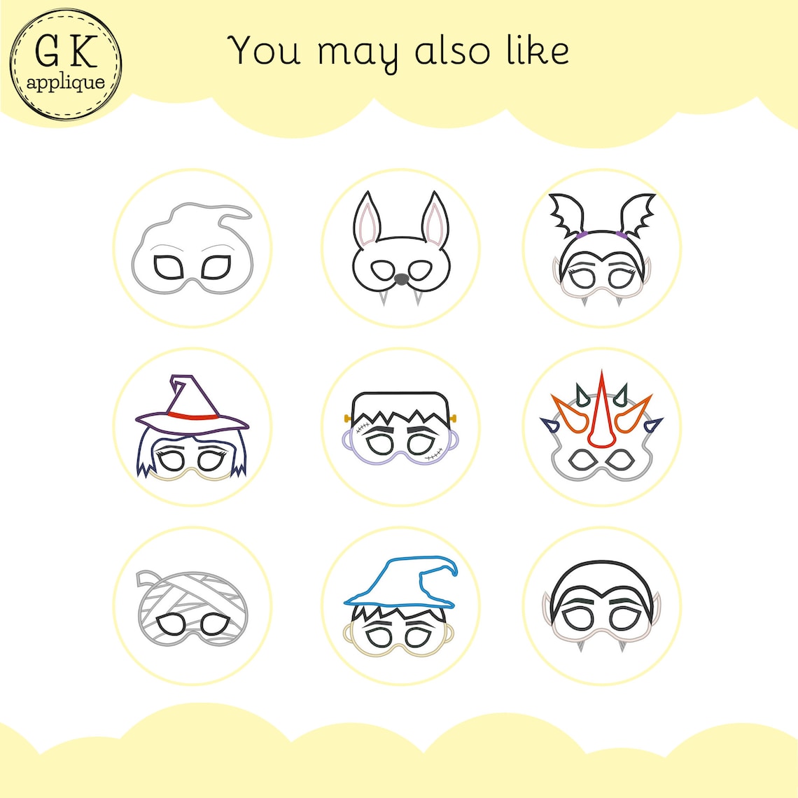 ITH Pig Mask Applique Design. the Three Little Pigs Machine | Etsy