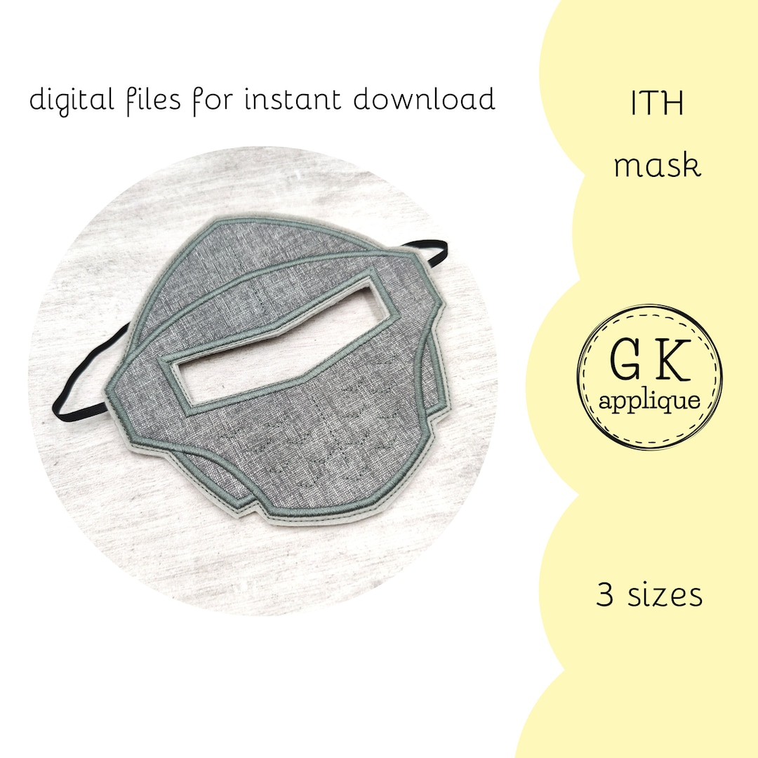 ITH Knight Mask Design. in the Hoop Knight Pretend Mask Design. ITH ...