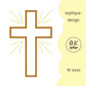 Cross Applique Design. Machine Embroidery Design. Digital - Etsy