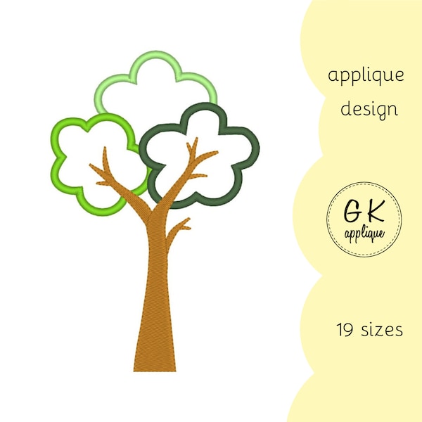 Tree Applique Design - Etsy