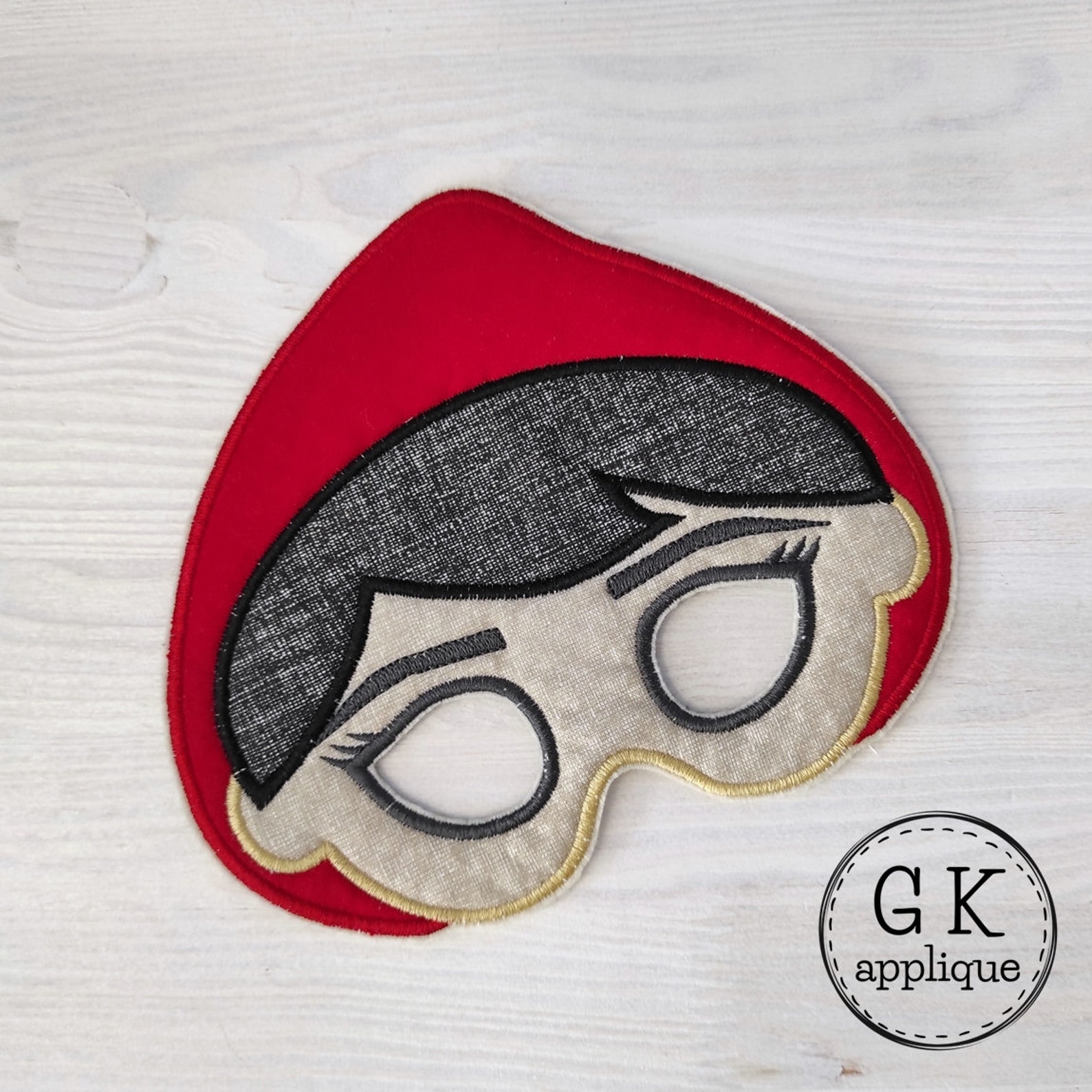 ITH Little Red Riding Hood Mask Applique Design. Machine - Etsy