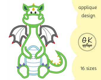 Dragon Applique - Etsy