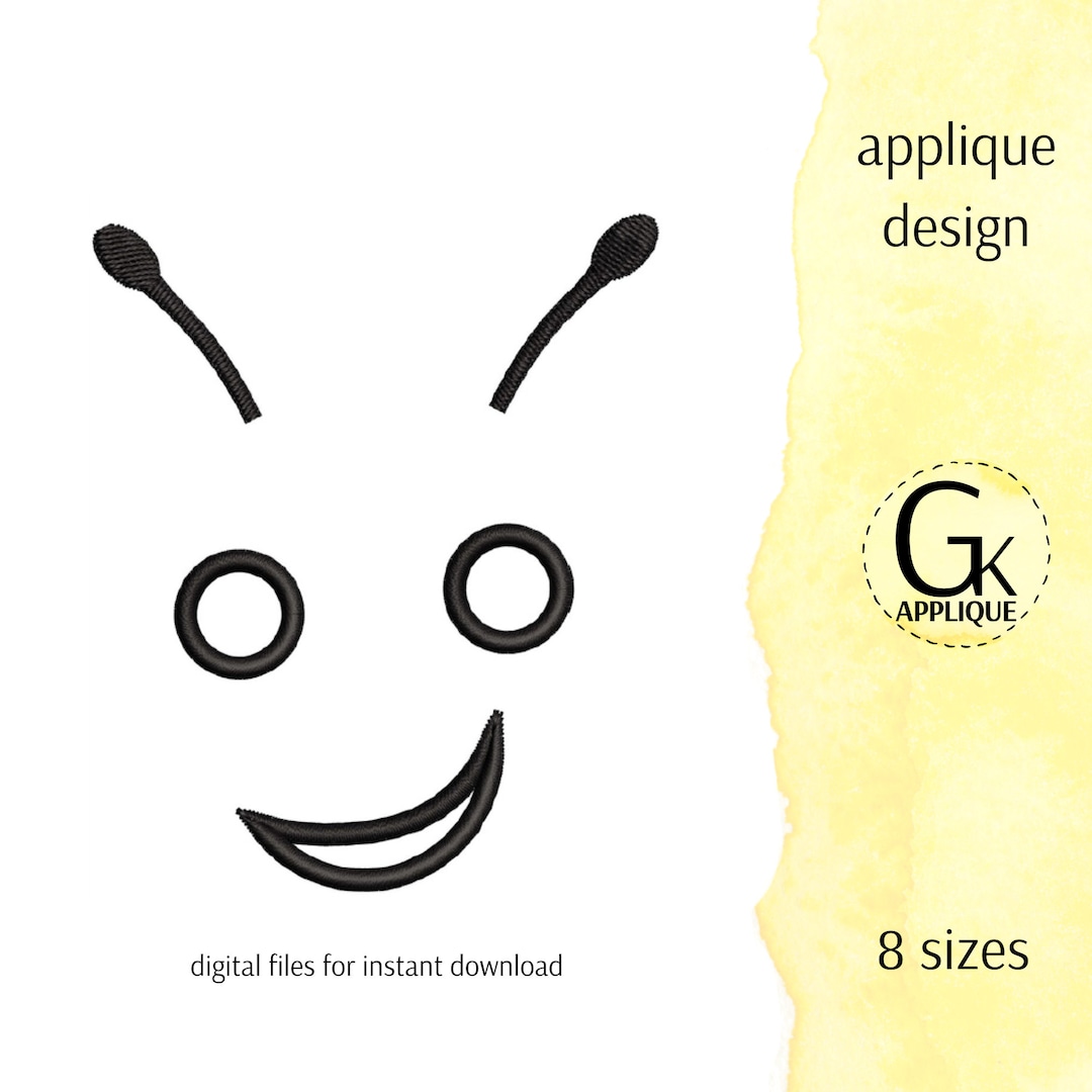 Caterpillar Face Applique Design. Caterpillar Machine Embroidery ...