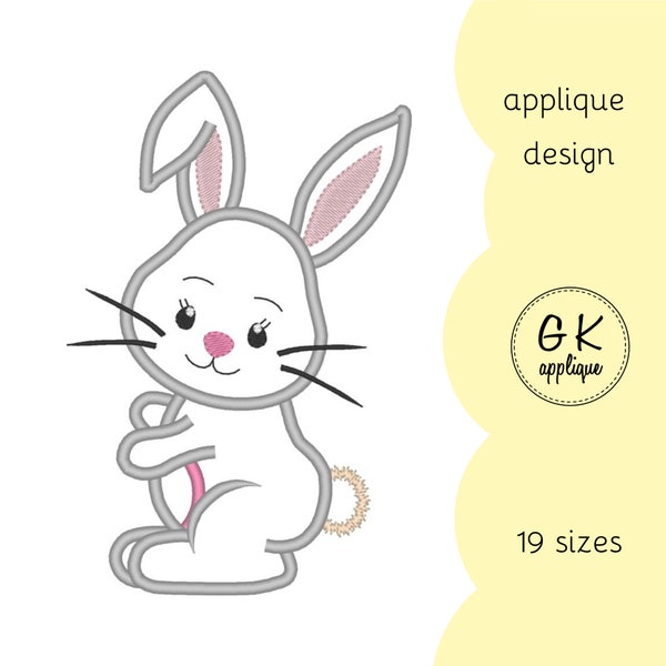 Bunny Applique - Etsy