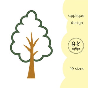 Tree Applique Designs Bundle. Machine Embroidery Patterns. BEST DEAL ...
