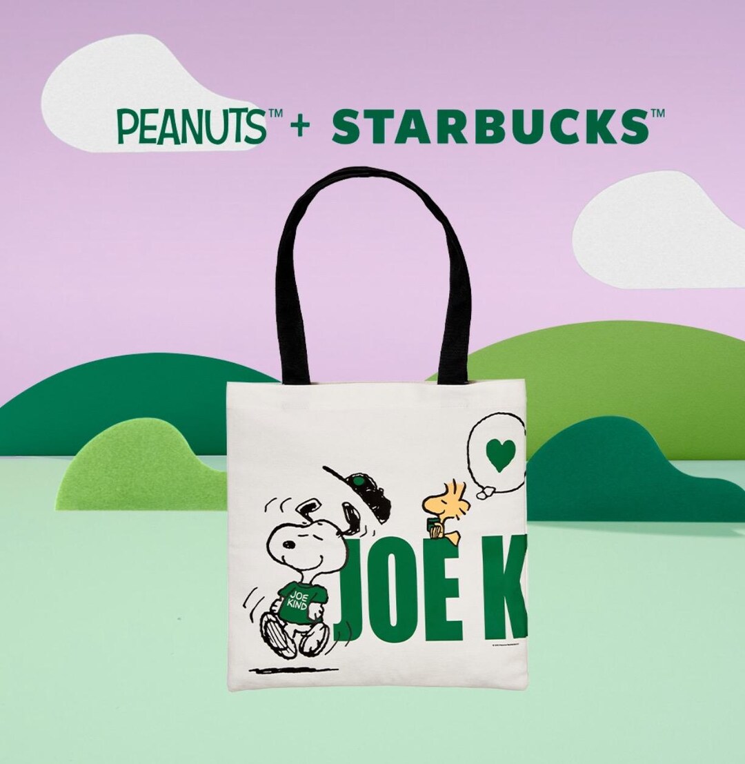 Starbucks + Peanuts Collab Tote Bag. - Etsy