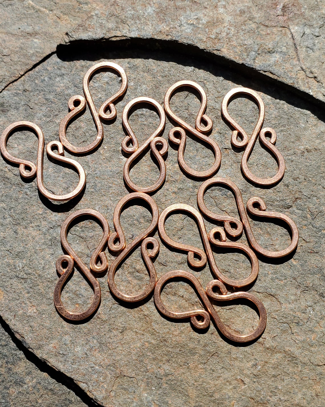 10 Copper Wire Connector Linkshandmade Wire Linksinfinity - Etsy