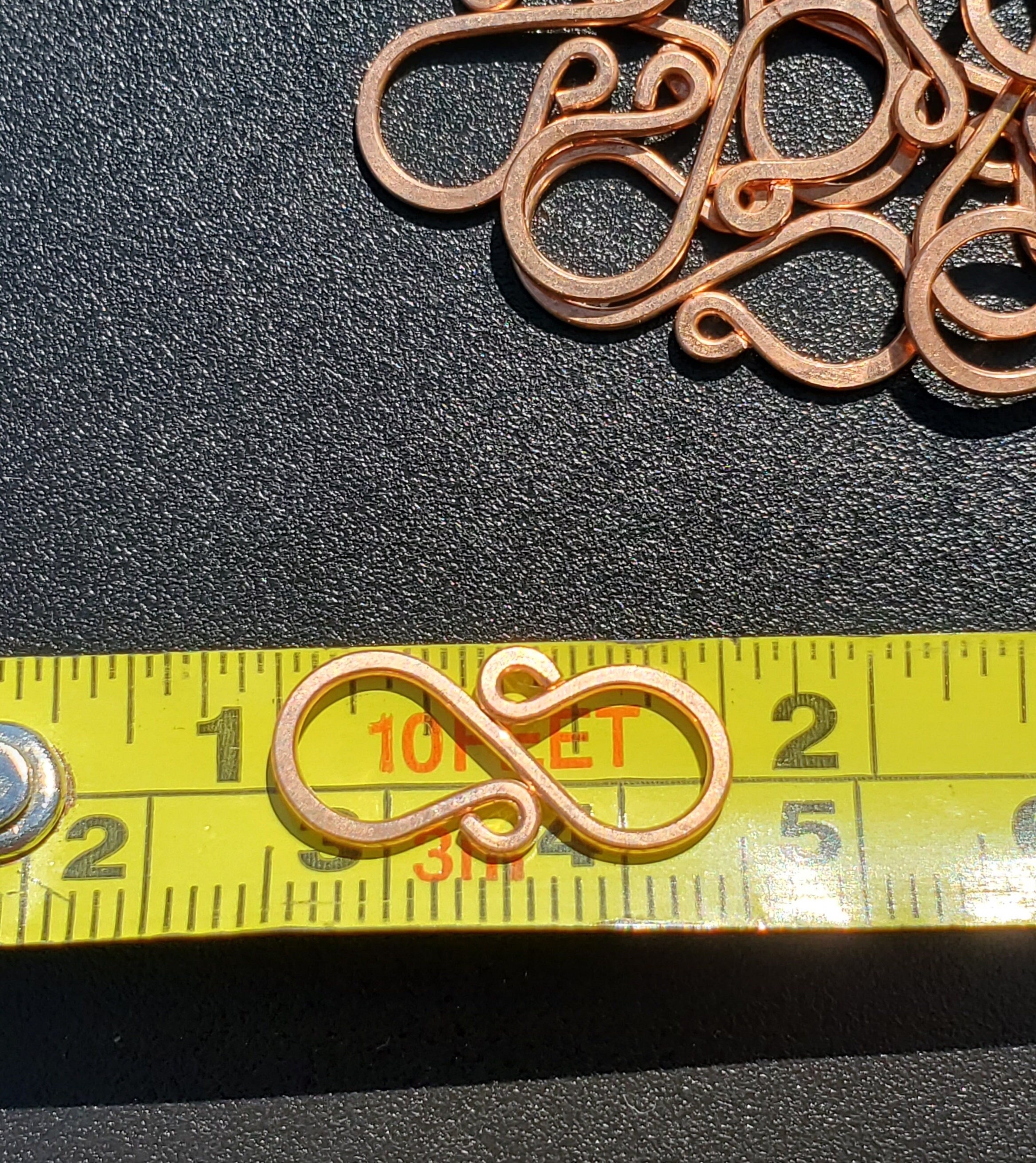 10 Copper Wire Connector Links,handmade Wire Links,infinity Links,wire ...