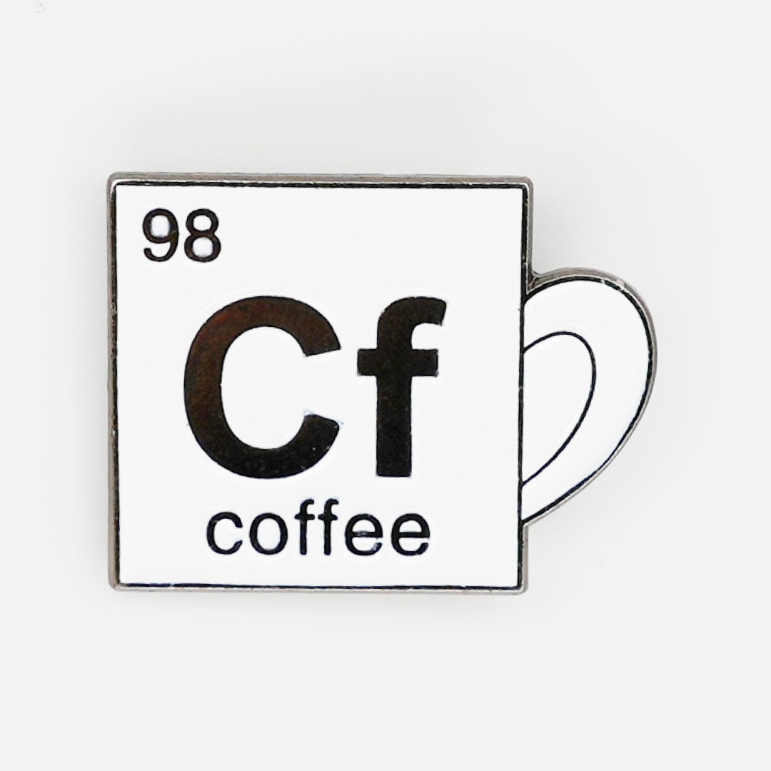 Coffee Periodic Table Element Mug Pin - Etsy