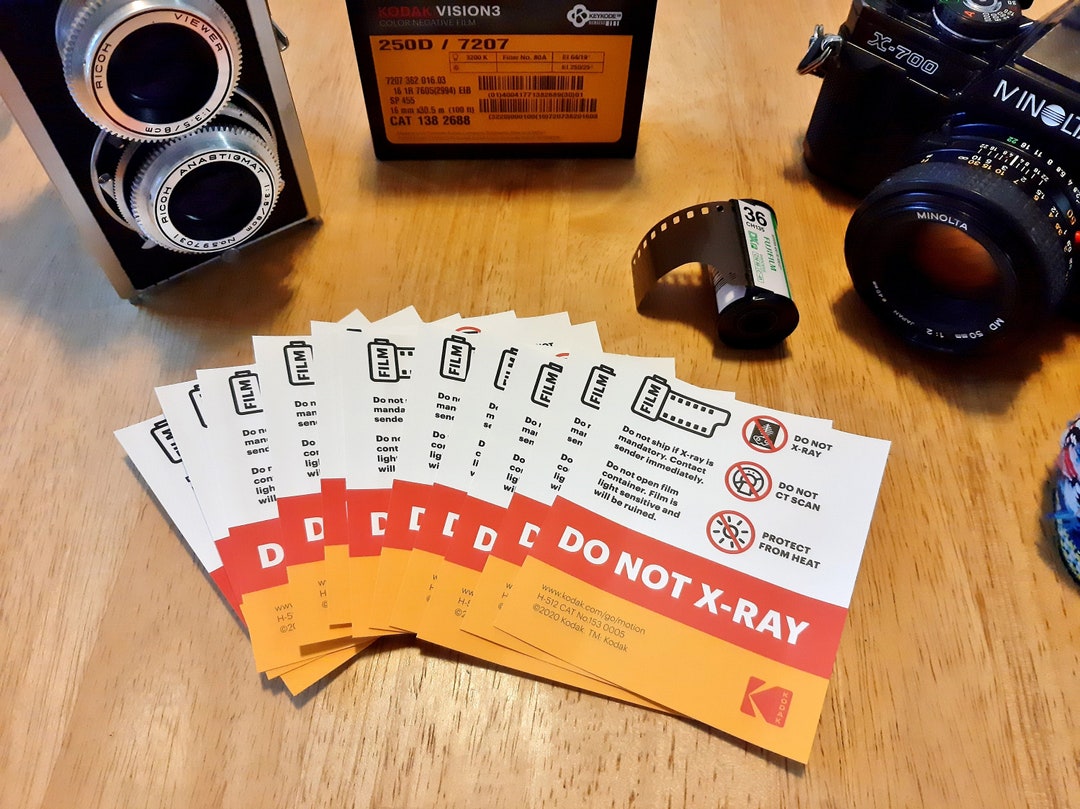 Pack of 25 Kodak DO NOT X-RAY Mailing Stickers for Shipping Photo Film ...