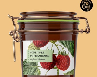 Raspberry Label Red Raspberry Jam Label Vintage Raspberry | Etsy