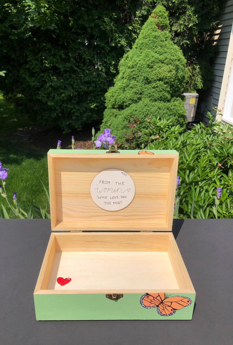 Custom Hand-painted Jewelry, Letter, Keepsake, Box Birthday ...