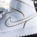 Custom Jordan 1 Mid Gold Outline - Etsy