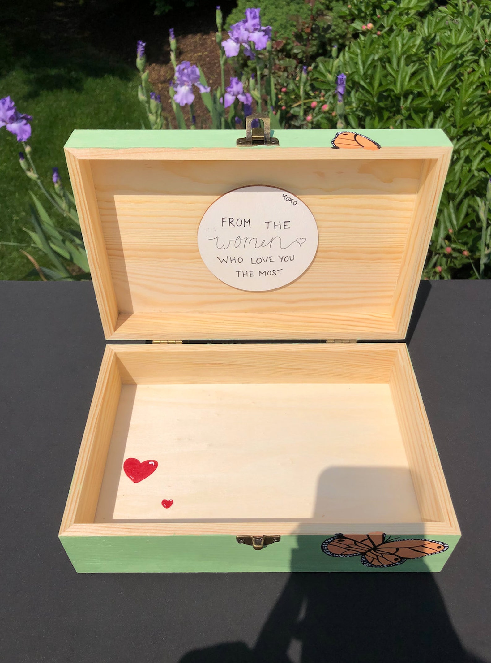 Custom Hand-painted Jewelry, Letter, Keepsake, Box Birthday ...