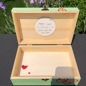 Custom Hand-painted Jewelry, Letter, Keepsake, Box Birthday ...