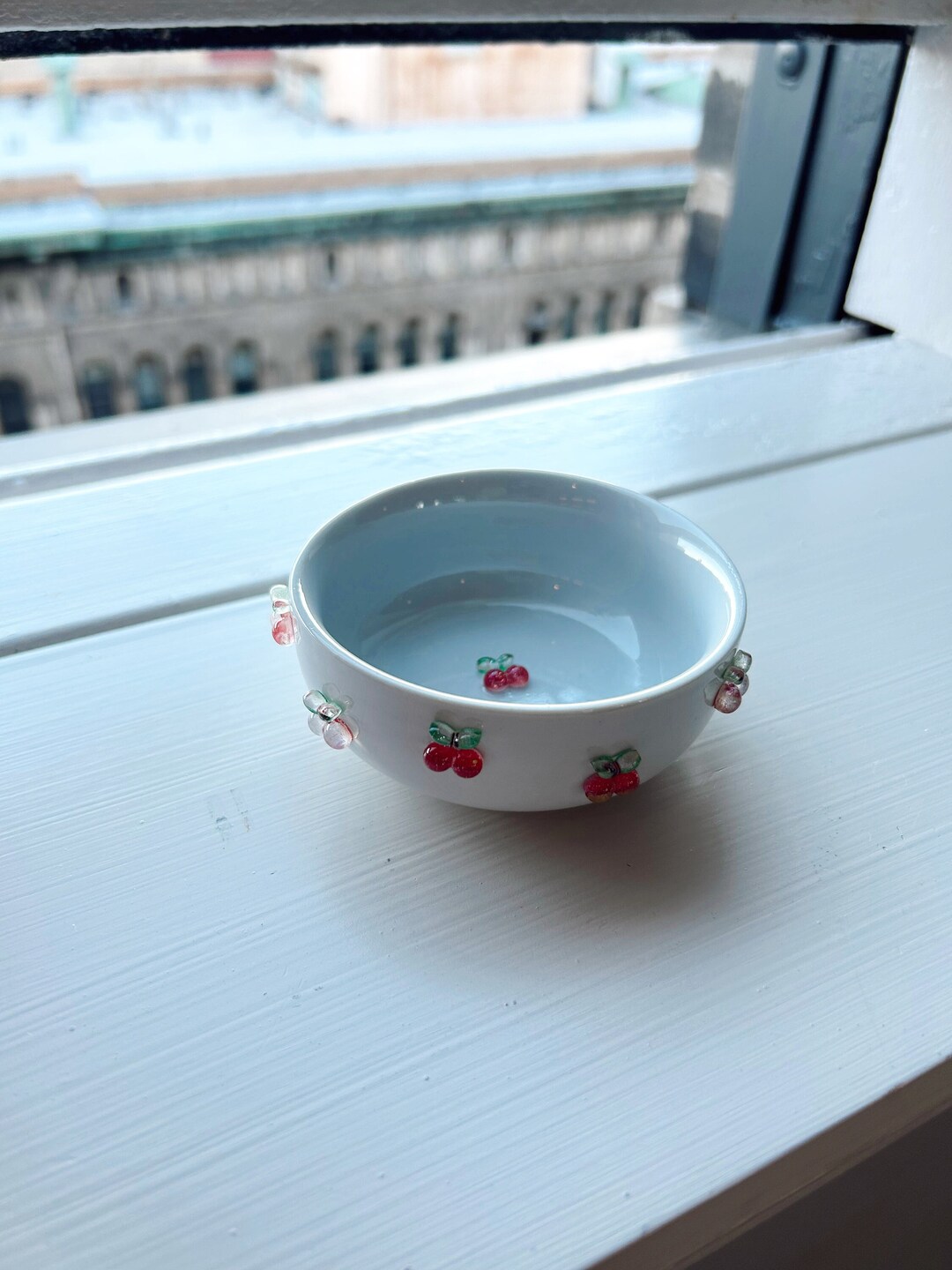 Custom Mini Cherry Charmed Jewelry Dish, Gift for Her, Bling Decor ...