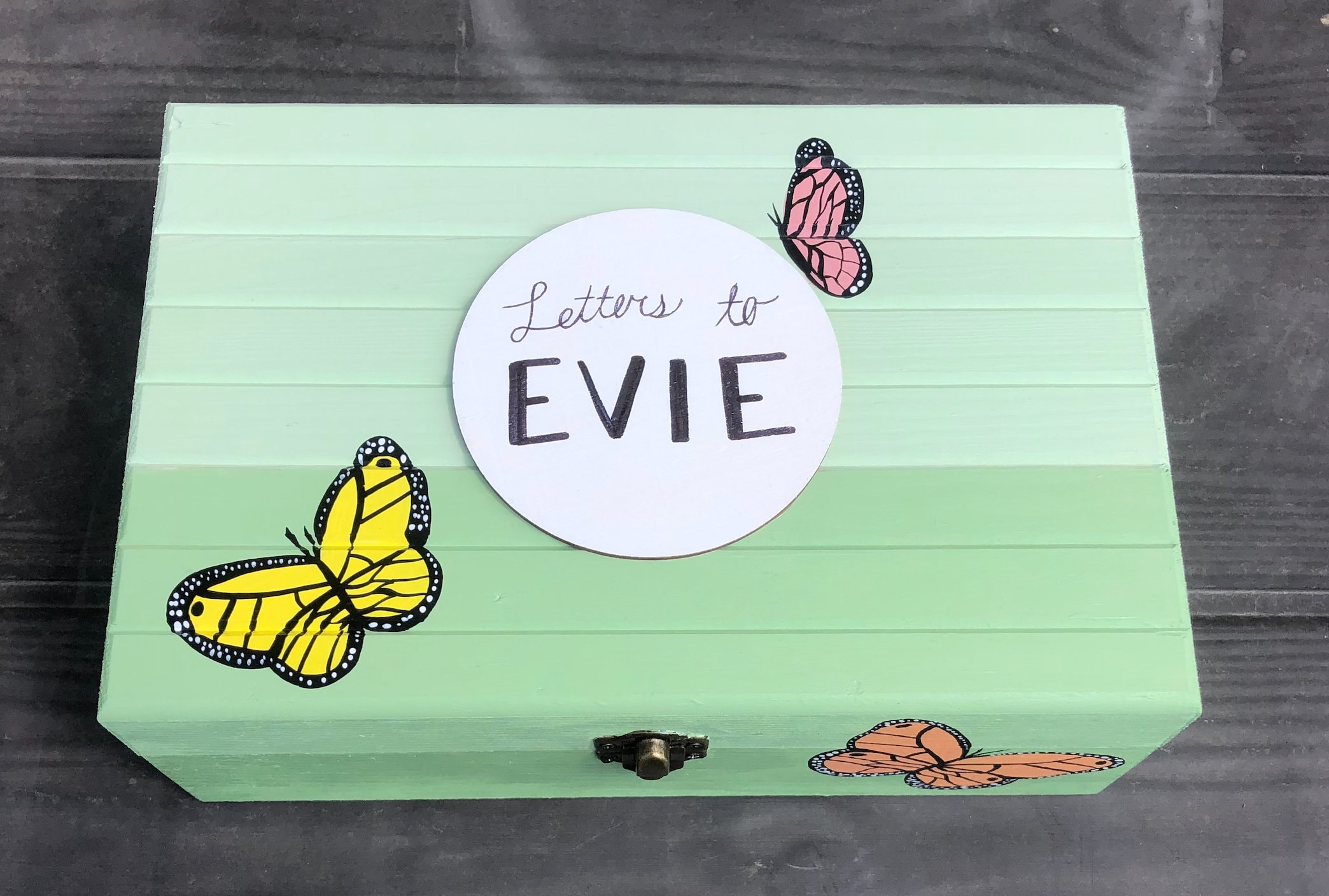 Custom Hand-painted Jewelry, Letter, Keepsake, Box Birthday ...