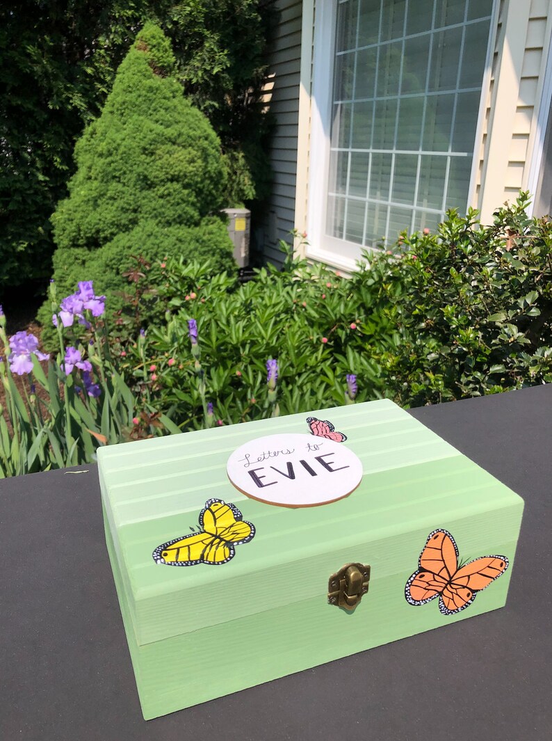 Custom Hand-painted Jewelry, Letter, Keepsake, Box Birthday ...