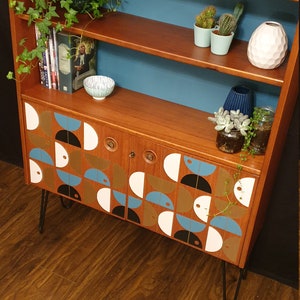 MADE TO ORDER, Bespoke Hand Painted Geometric Design, Mid-century ...