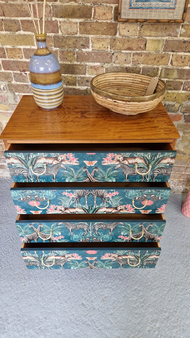 MADE TO ORDER Mid Century Chest of Drawers, Retro Chest of Drawers, Up ...