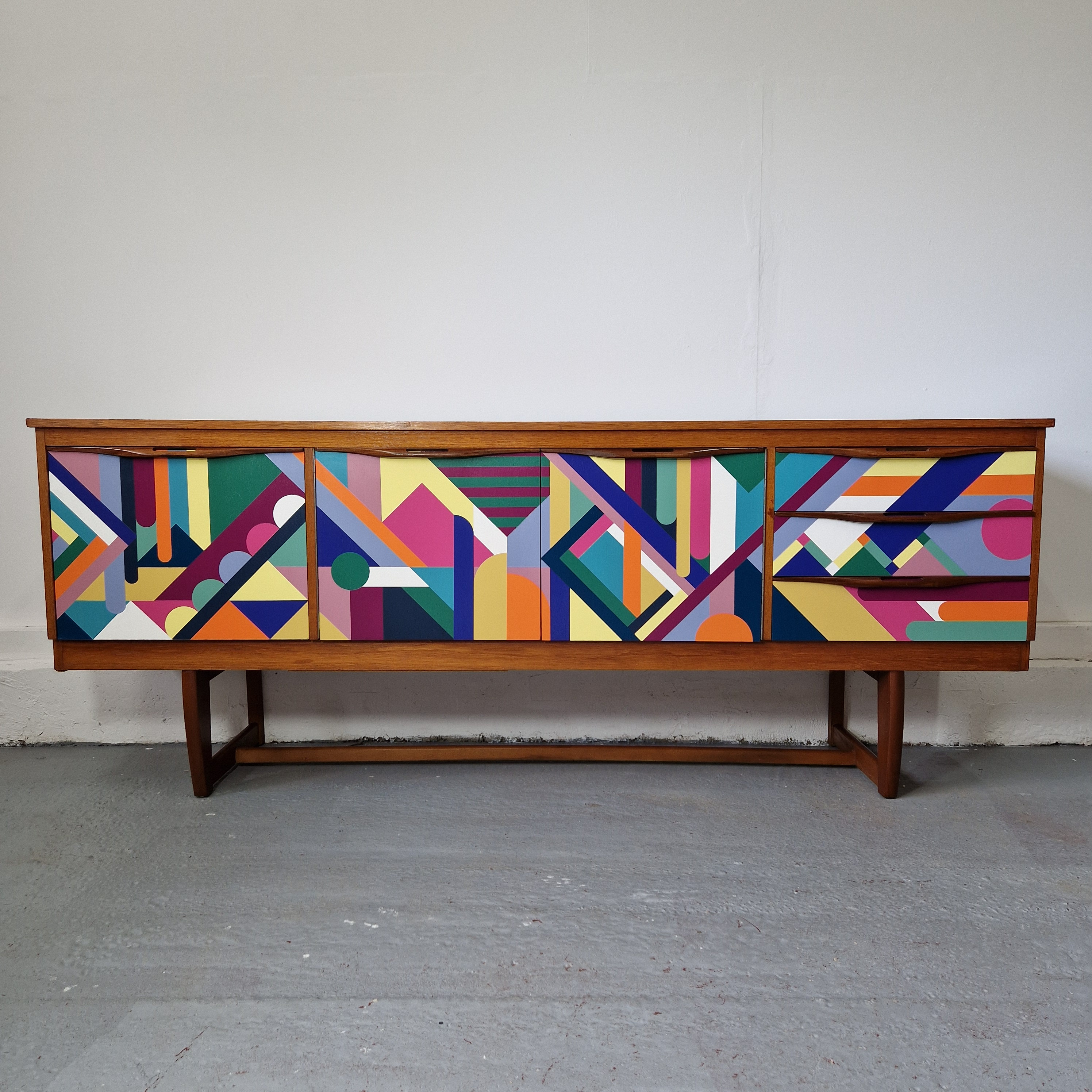 MADE TO ORDER, Hand Crafted Mid-century Sideboard Credenza, Custom ...