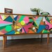 MADE TO ORDER, Bespoke Hand Painted Geometric Design, Mid Century ...