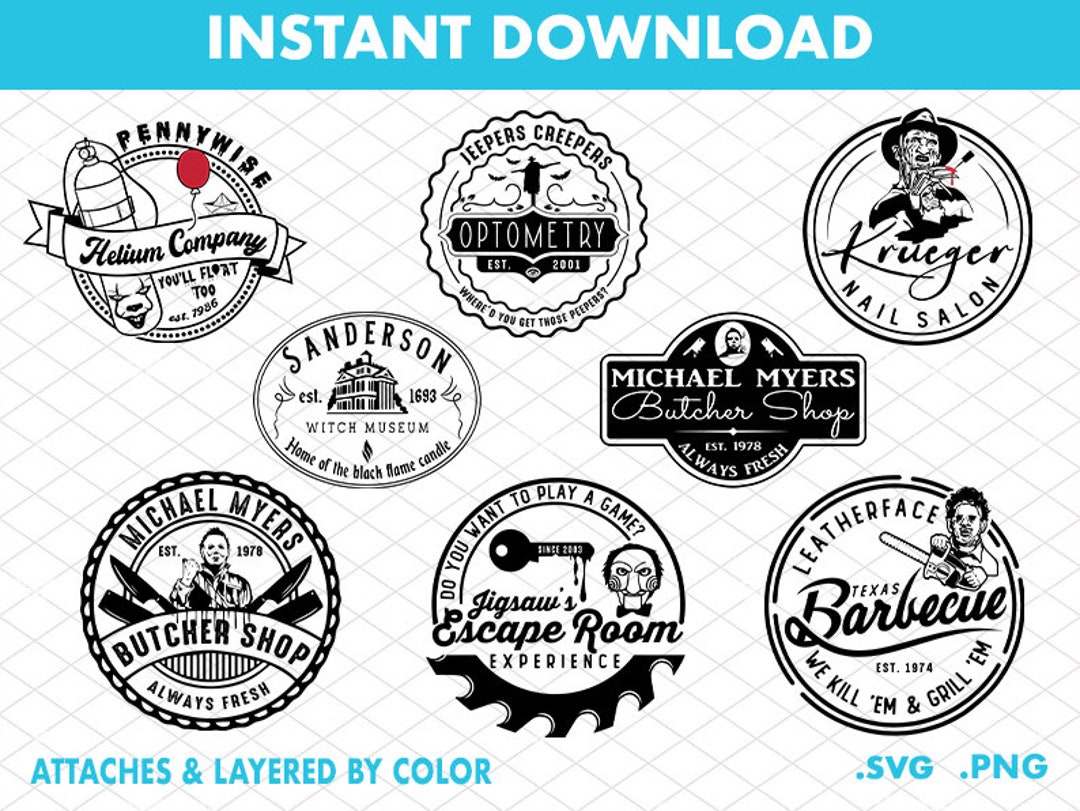 Horror SVG Bundle, Horror Movie Svg, Halloween Horror SVG, Horror ...