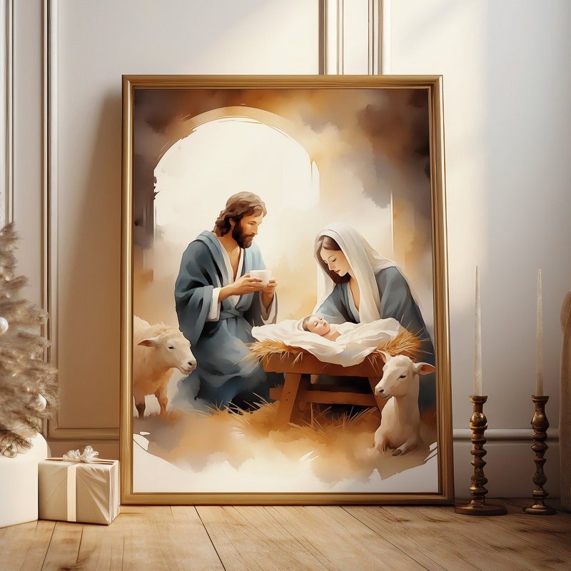 Nativity Print - Etsy