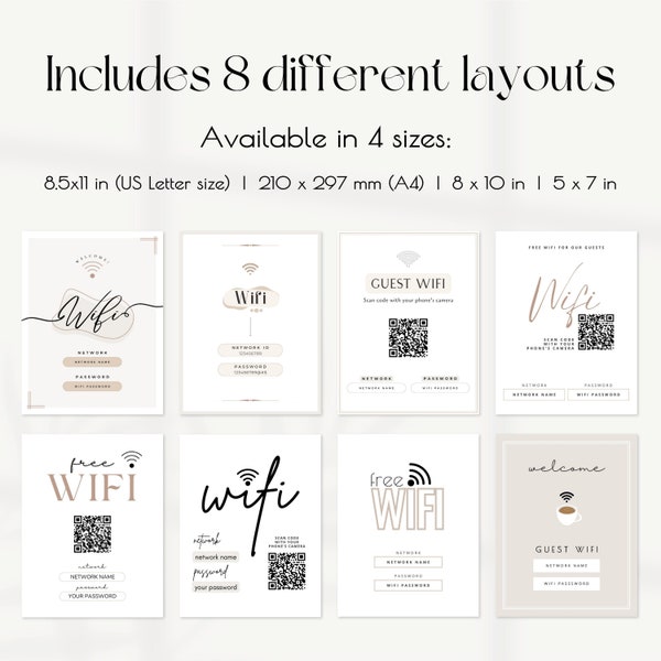 Wifi Printable - Etsy