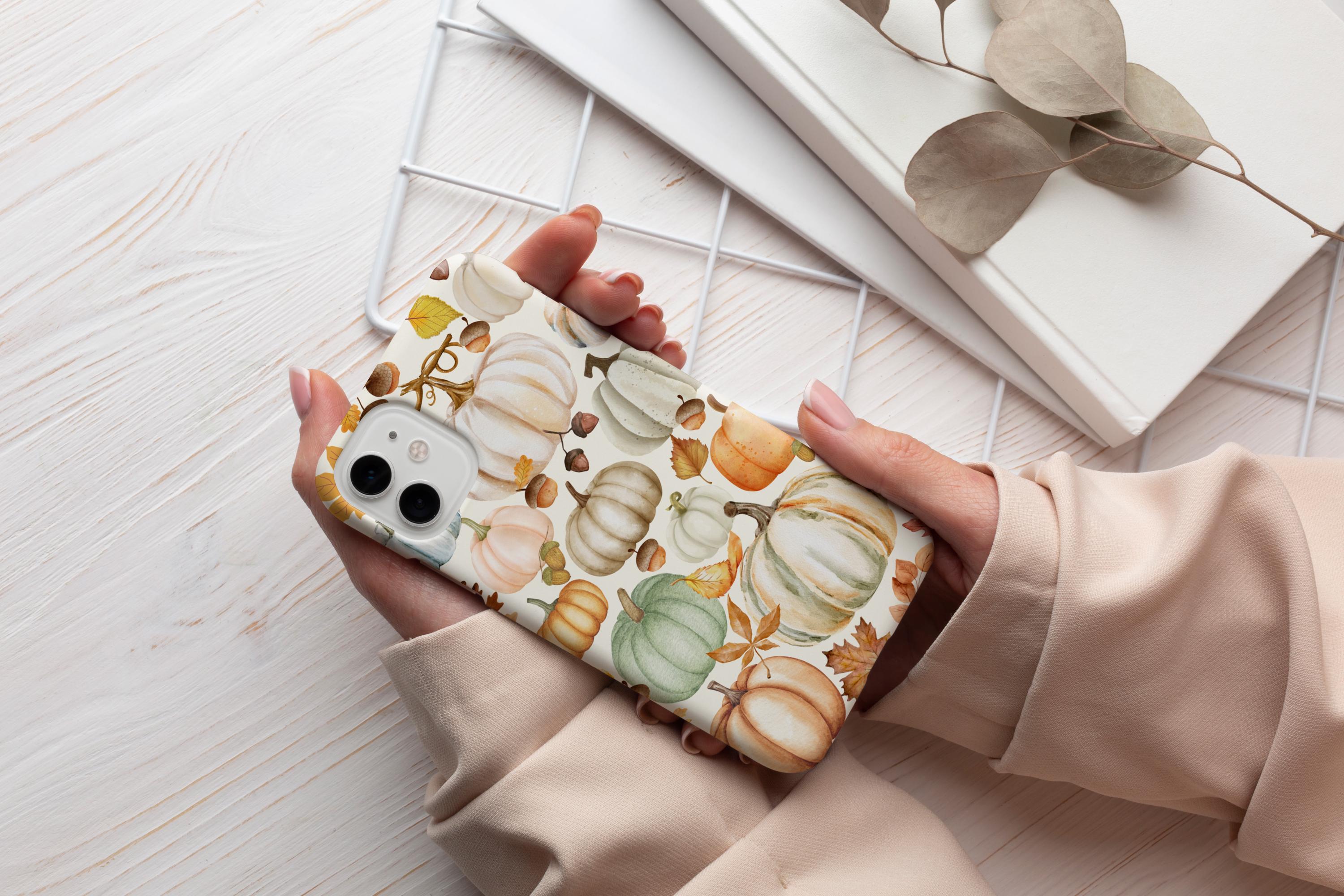 Fall Pumpkin Phone Case Fall Foliage Phone Case Pumpkins Phone Case ...