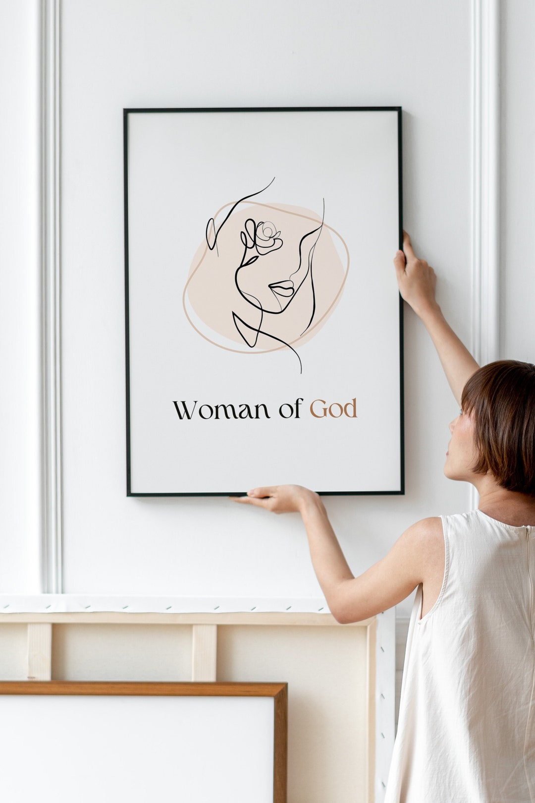 Woman of God Wall Print, Woman of God Wall Decor, Christian Woman Wall ...