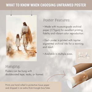 Jesus Walking With a Girl Walk With Jesus Jesus Wall Art Bible Art ...