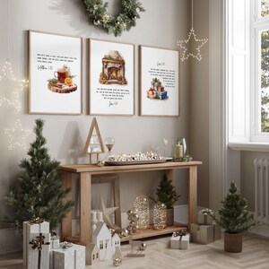 Christmas Scripture Wall Art Set of 8 Farmhouse Christmas Decor ...