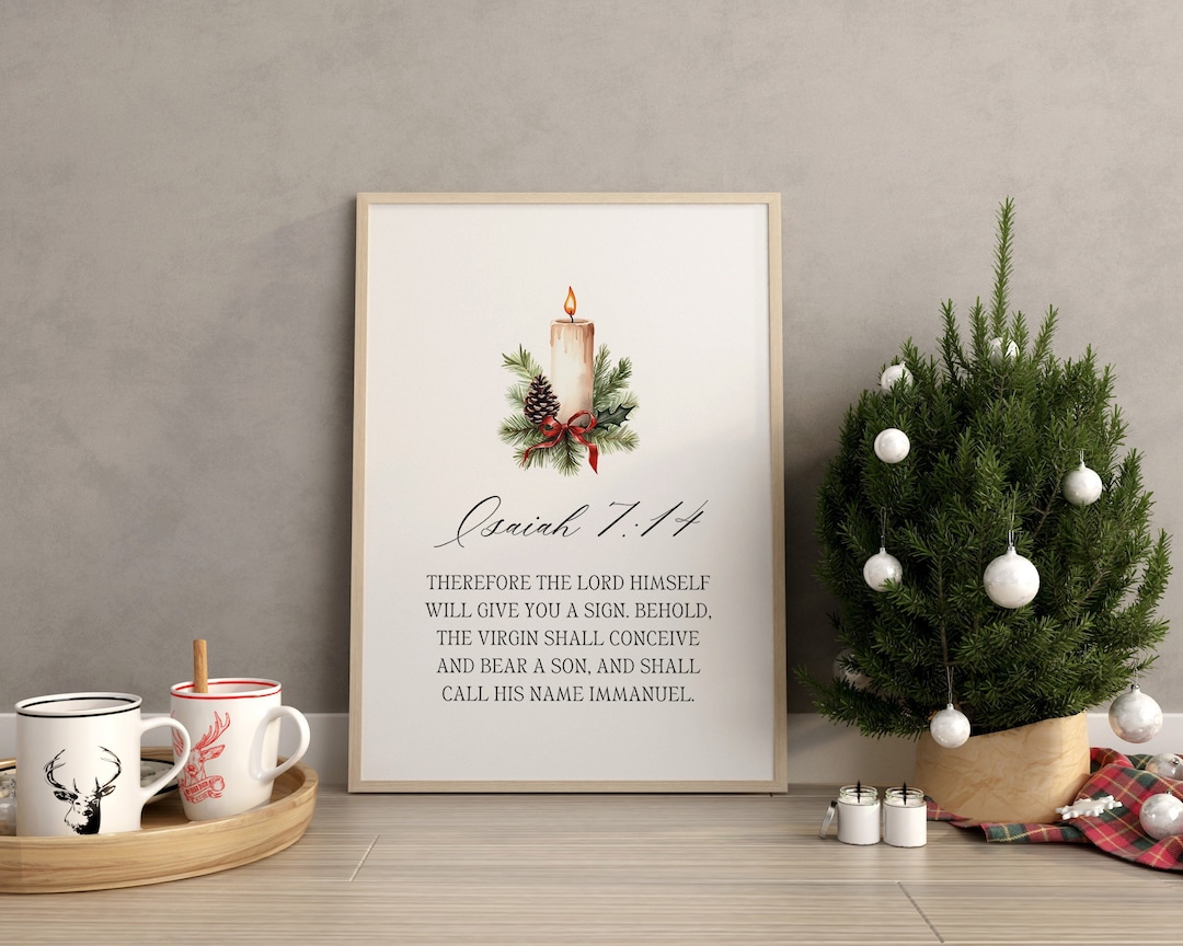 Christian Christmas Printable Wall Art Christian Christmas Wall Art ...