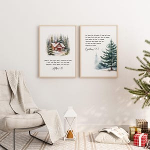 Christmas Scripture Wall Art Set of 8 Farmhouse Christmas Decor ...