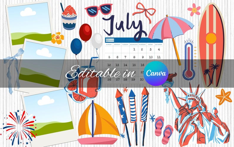 2026 Desktop Wallpaper Template | Editable Canva Calendar (digital ...